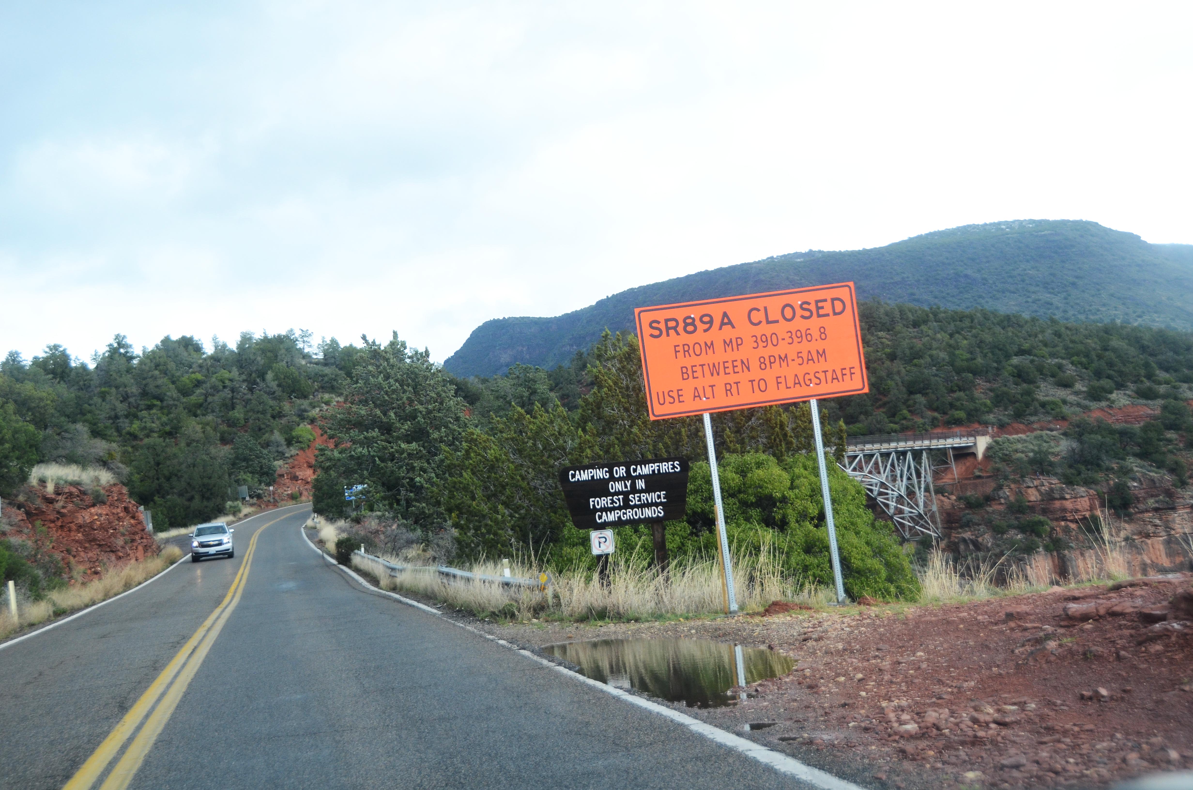 SR 89A In Oak Creek Canyon Currently Closed At Night The Verde sr-89a-in-oak-creek-canyon-currently-closed-at-night-the-verde