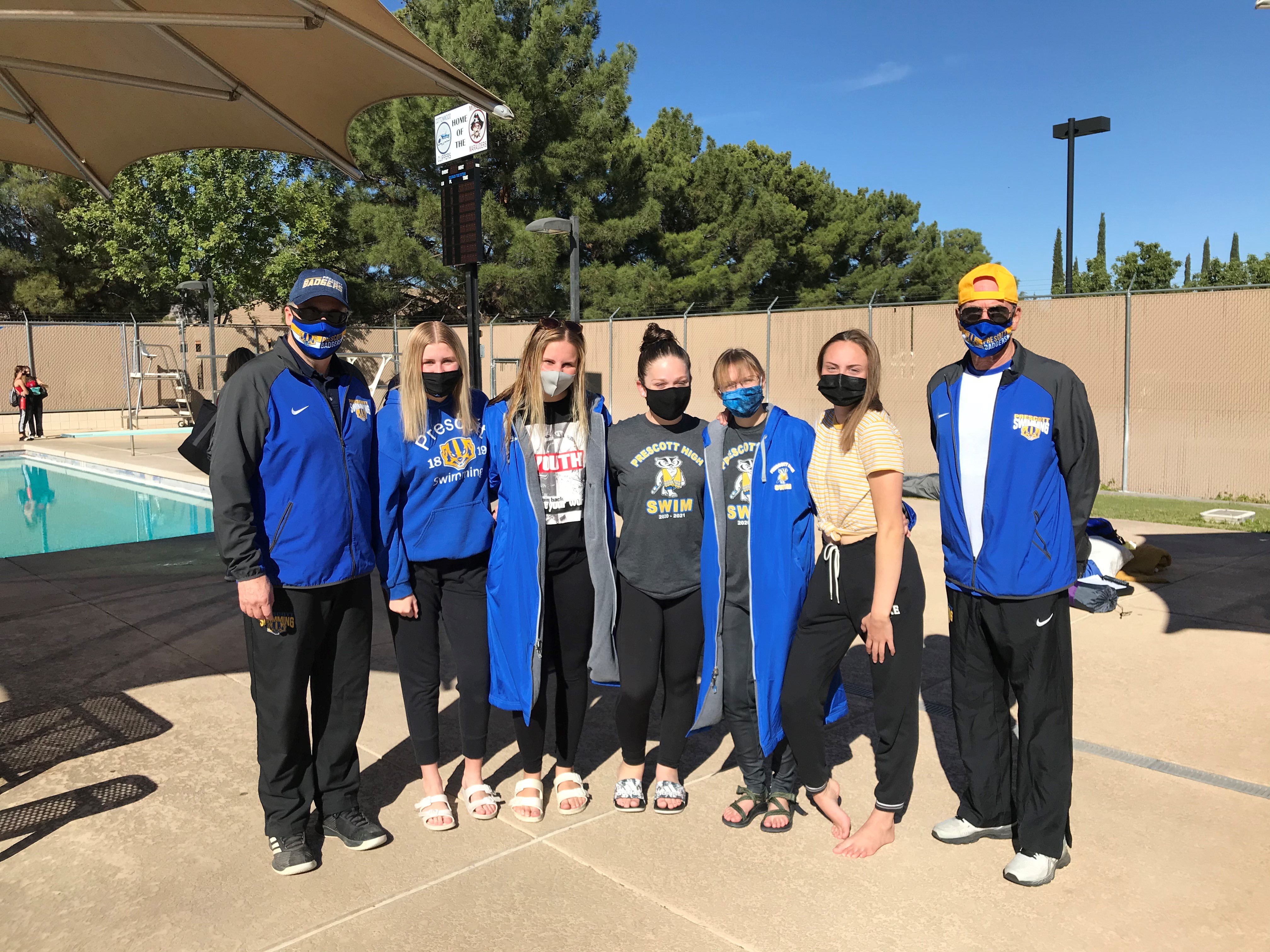 Prescott Girls Swim Breaks 11 Personal Records At Regionals Qualify 6 For State Meet The